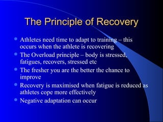 Athlete recovery | PPT