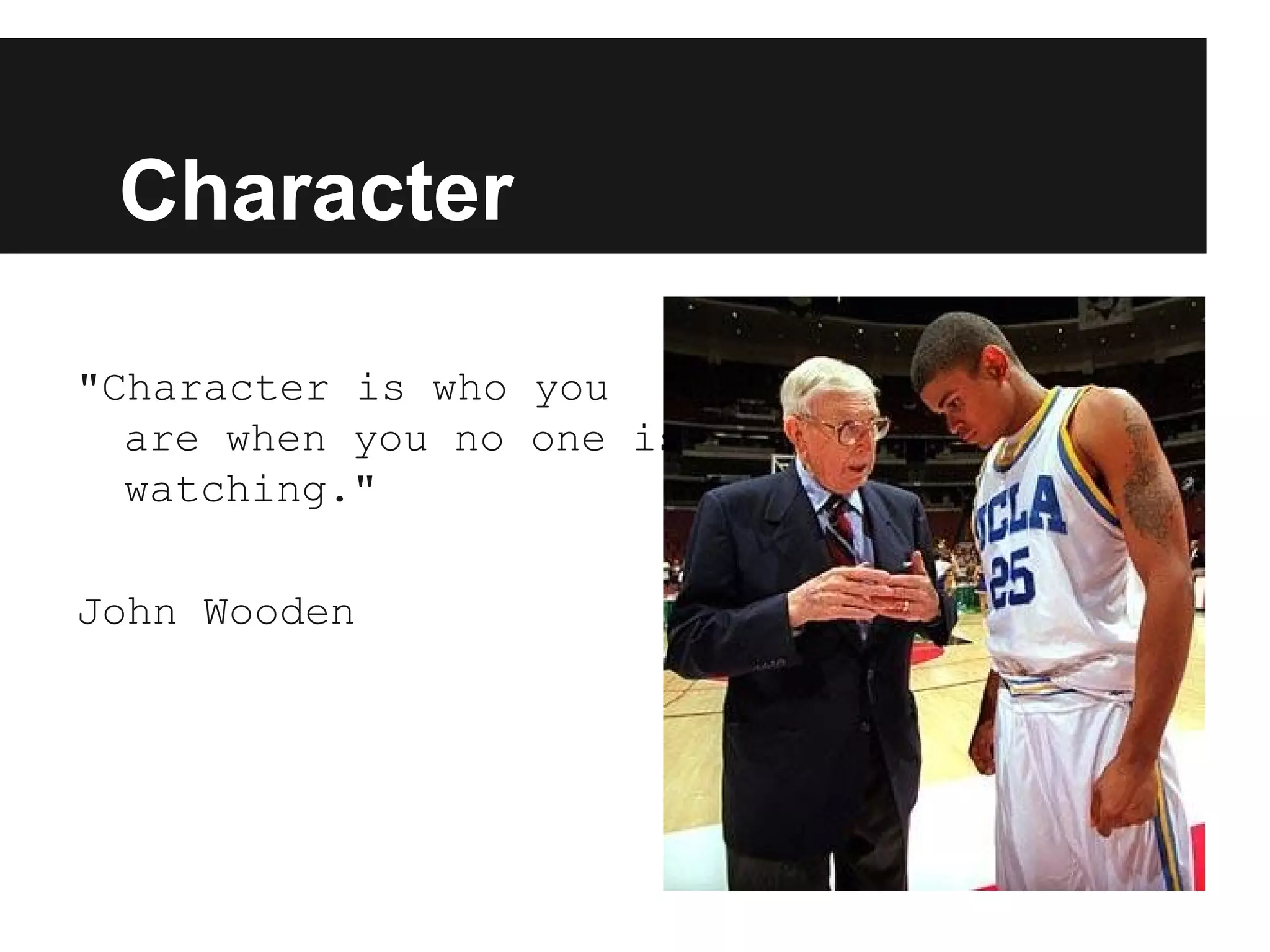 Athlete's code of character | PPT