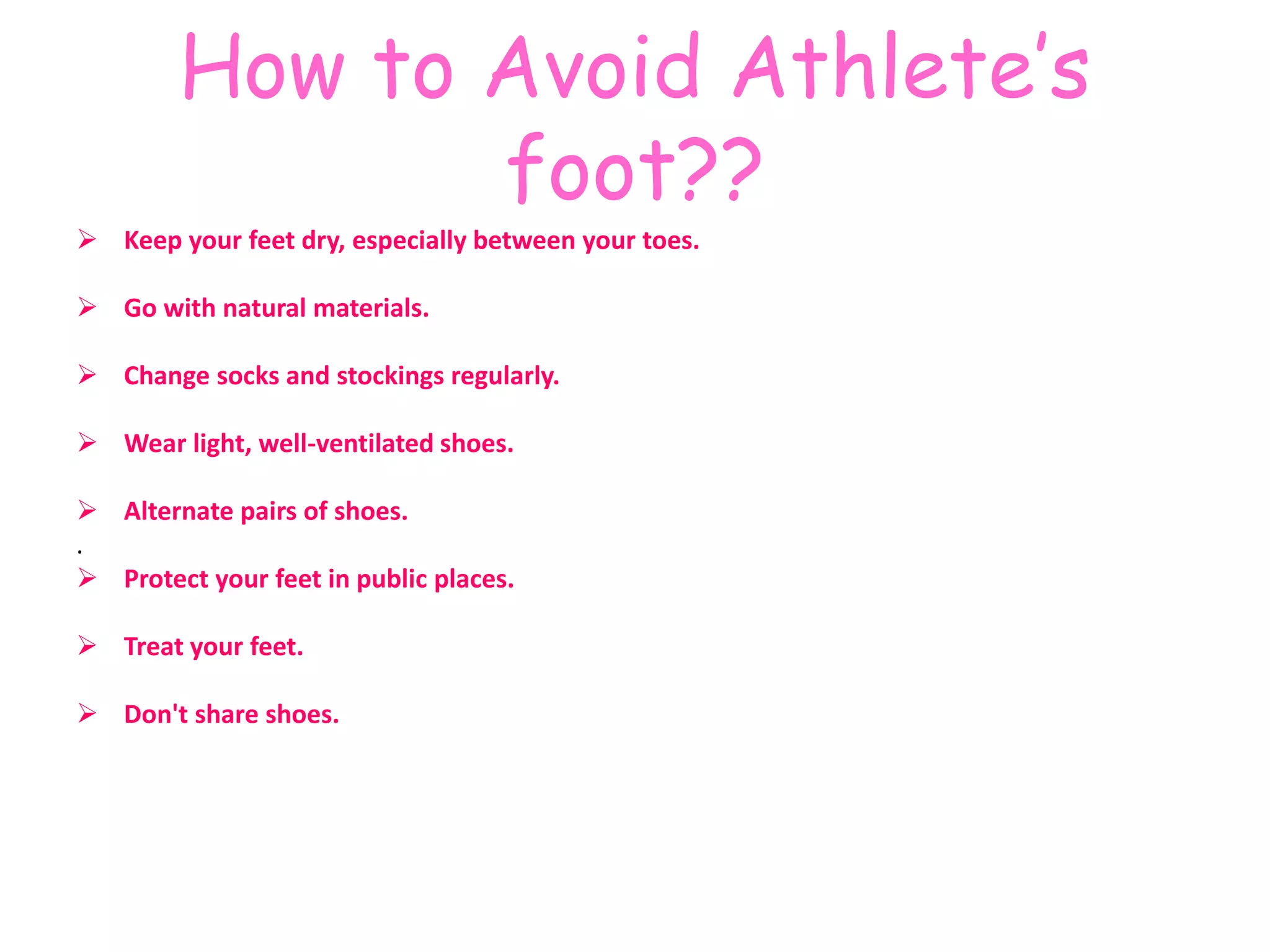 Athlete's foot | PPTX