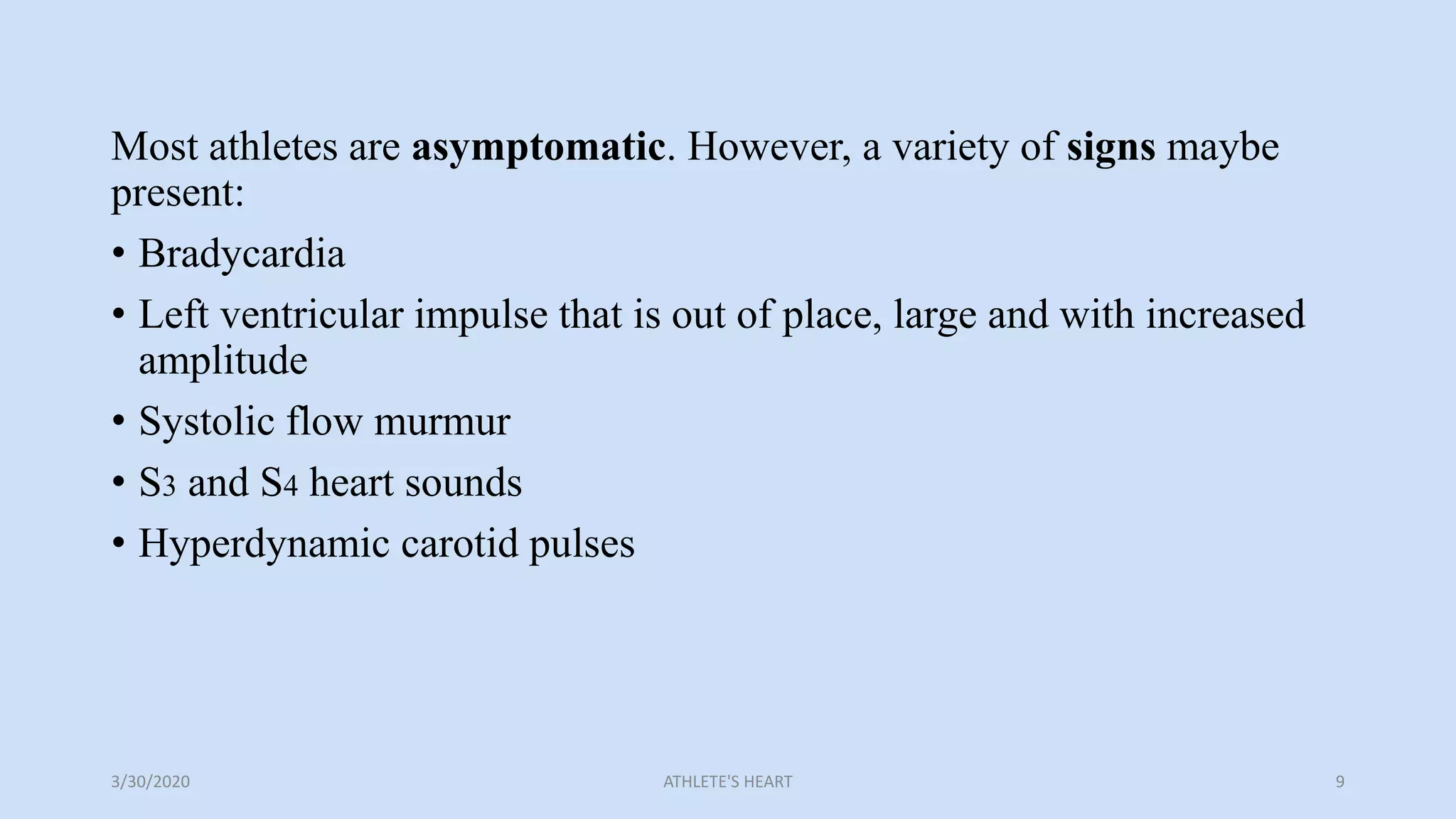 Athlete's heart | PPTX