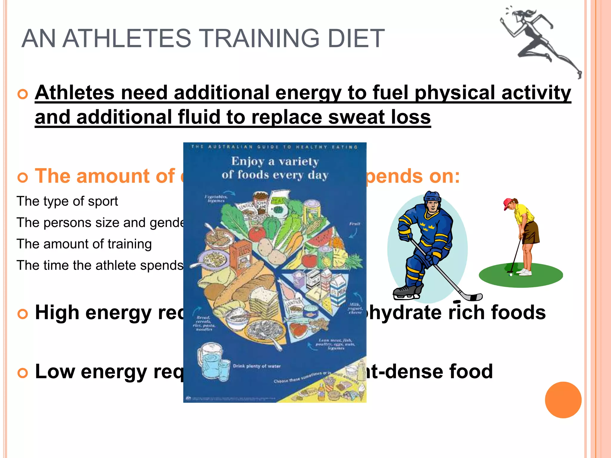 Athletes nutrition and optimum performance | PPTX