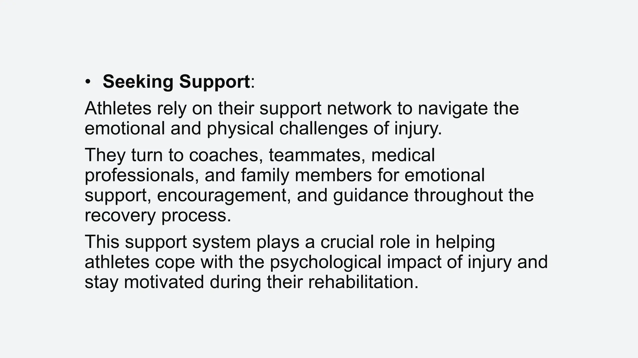 Athletes' reactions and responses to injuries.pptx | Injuries ...