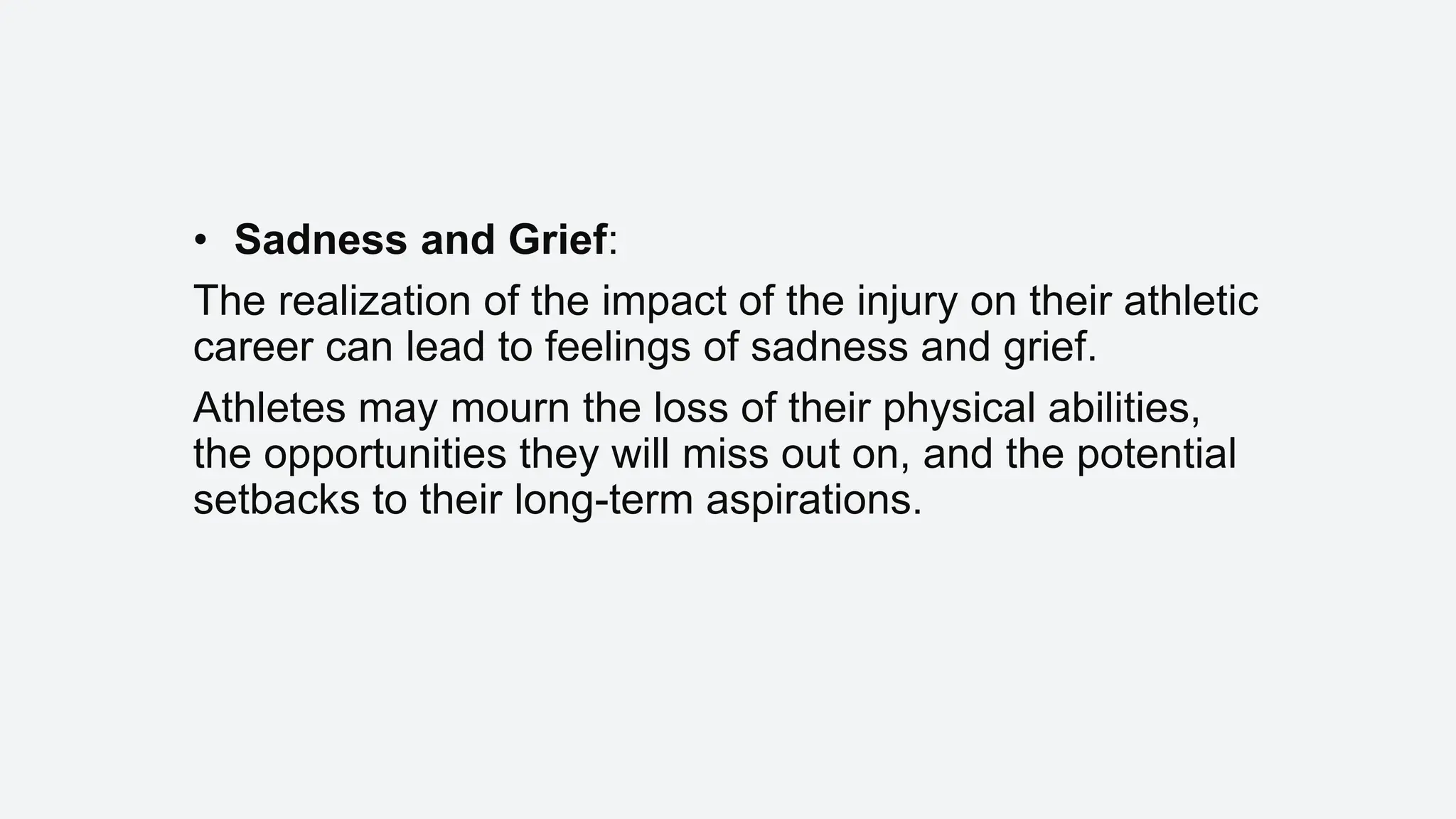 Athletes' reactions and responses to injuries.pptx | Injuries ...