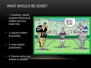 Athletes should not use steroids finished | PPTX