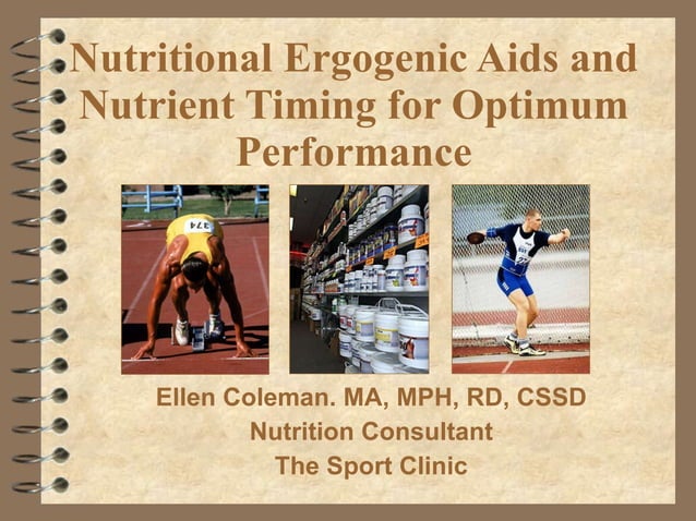 Nutritional Ergogenic Aids and Nutrient Timing for Optimal Performance ...