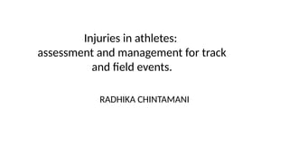 Athletic injuries | PPT