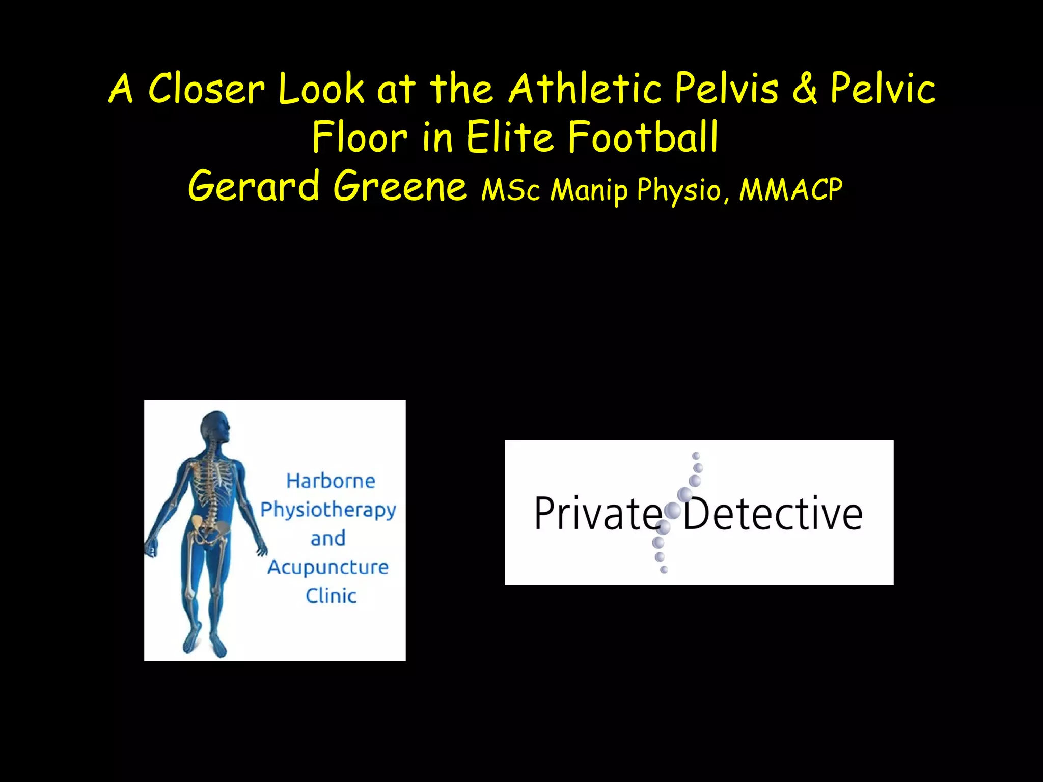 Male Pelvic Floor Dysfunction In Elite Sport Ppt Free Download