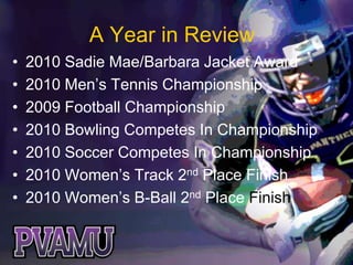 Prairie View A&M Sports Complex/Football Stadium Presentation | PPTX