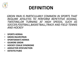 Athletic pubalgia - Κήλη αθλητή | PPT