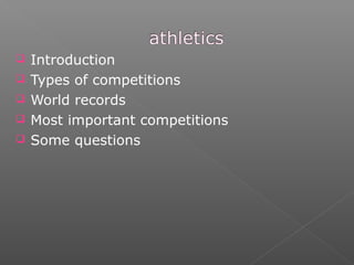 Athletics | PPT