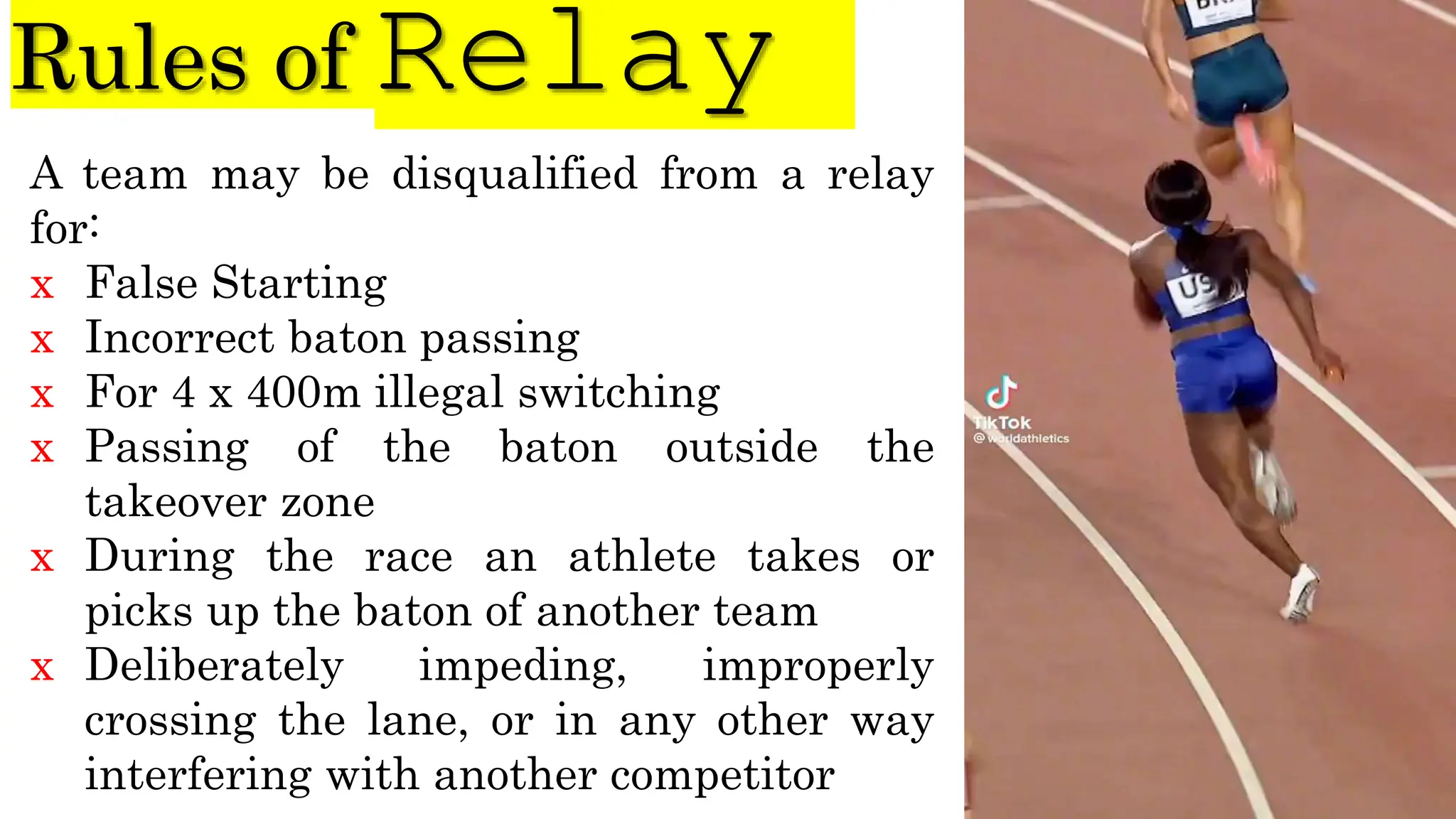 Grade 11- Athletics- Running and Jumping Events- Track and Field Events ...
