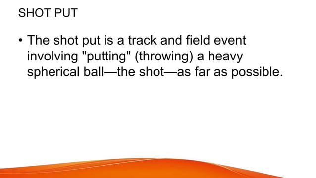 ATHLETICS EVENTS (Running, Throwing, Jumping.pptx | Track and Field ...