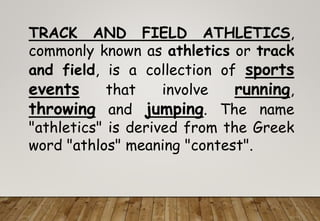 athletics.pptx in Physical education.. pe | PPTX