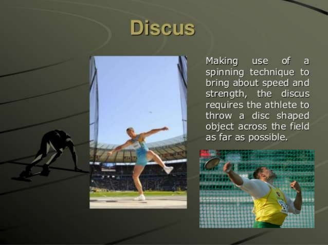 Athletics, long jump, triple jump and discuss throw | PPTX