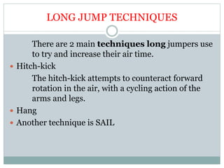Athletics, long jump, triple jump and discuss throw | PPTX