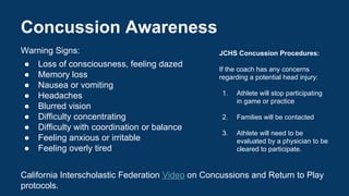 JCHS Athletics: A Parent Sports Course | PPT