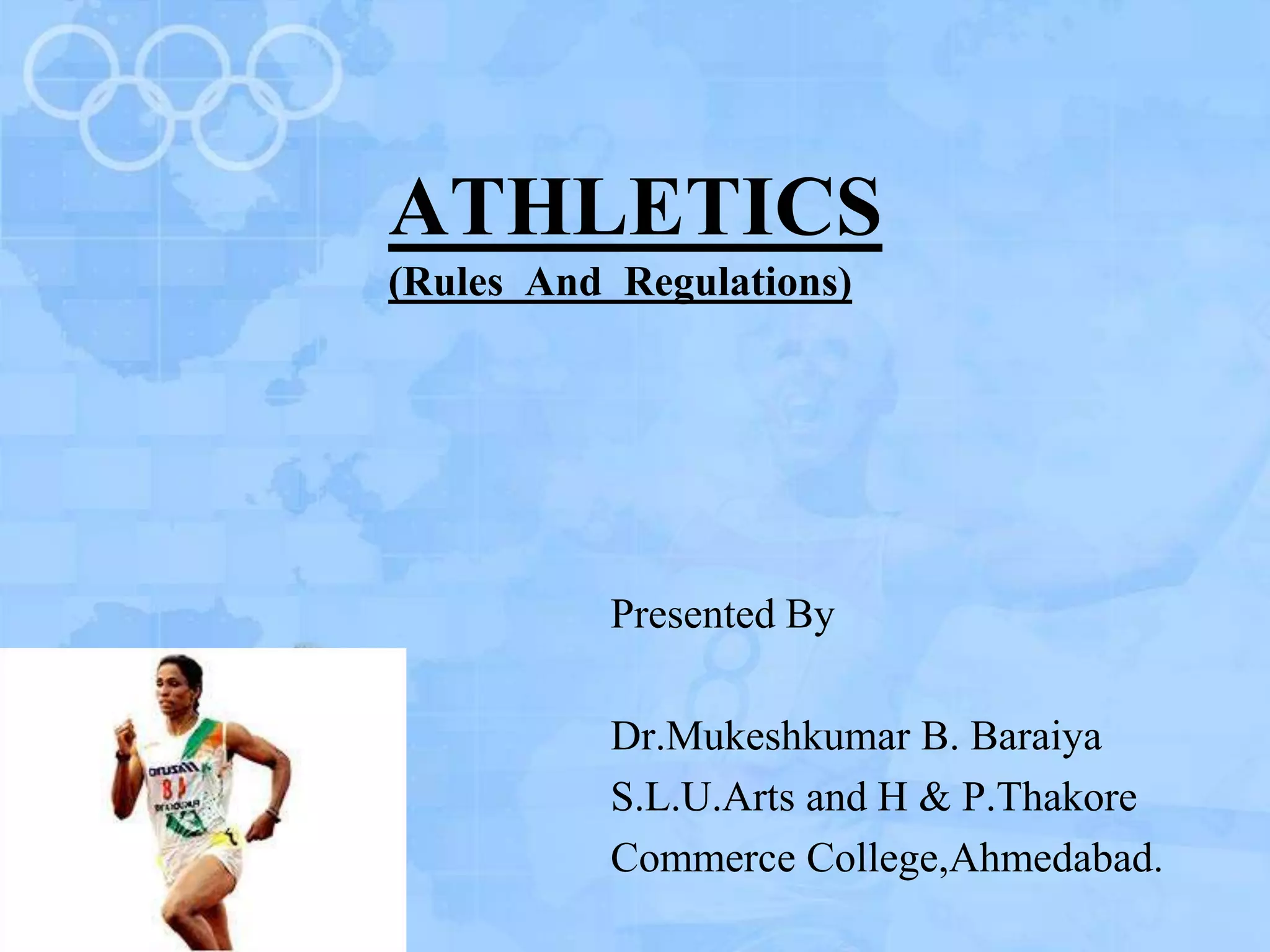Athletics rules and regulations | PPTX