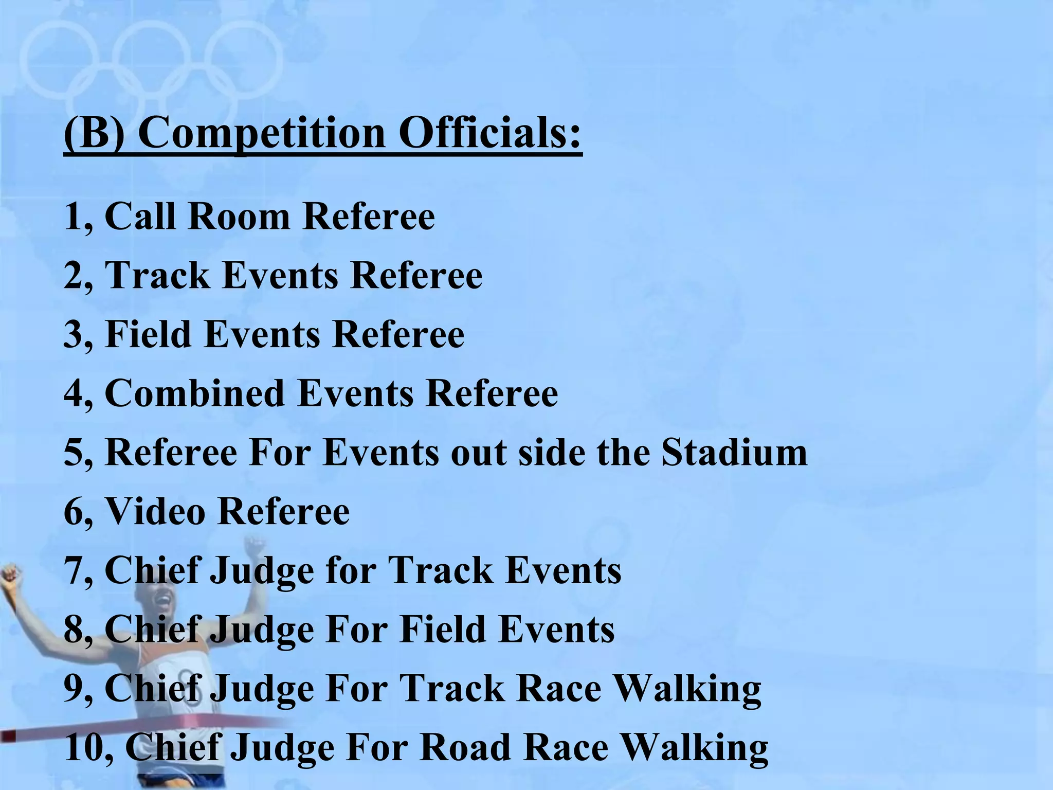 Athletics rules and regulations | PPTX