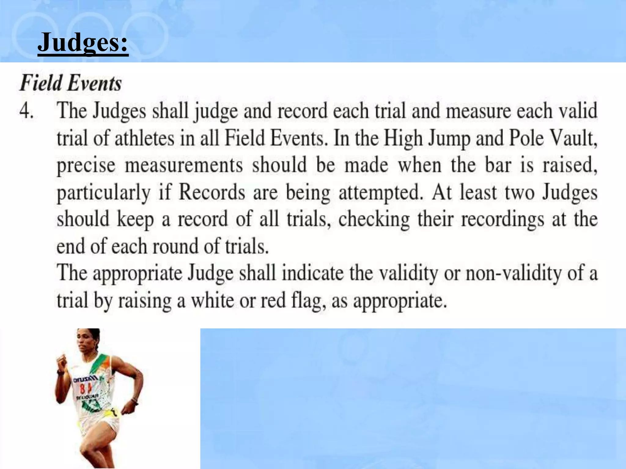 Athletics rules and regulations | PPTX