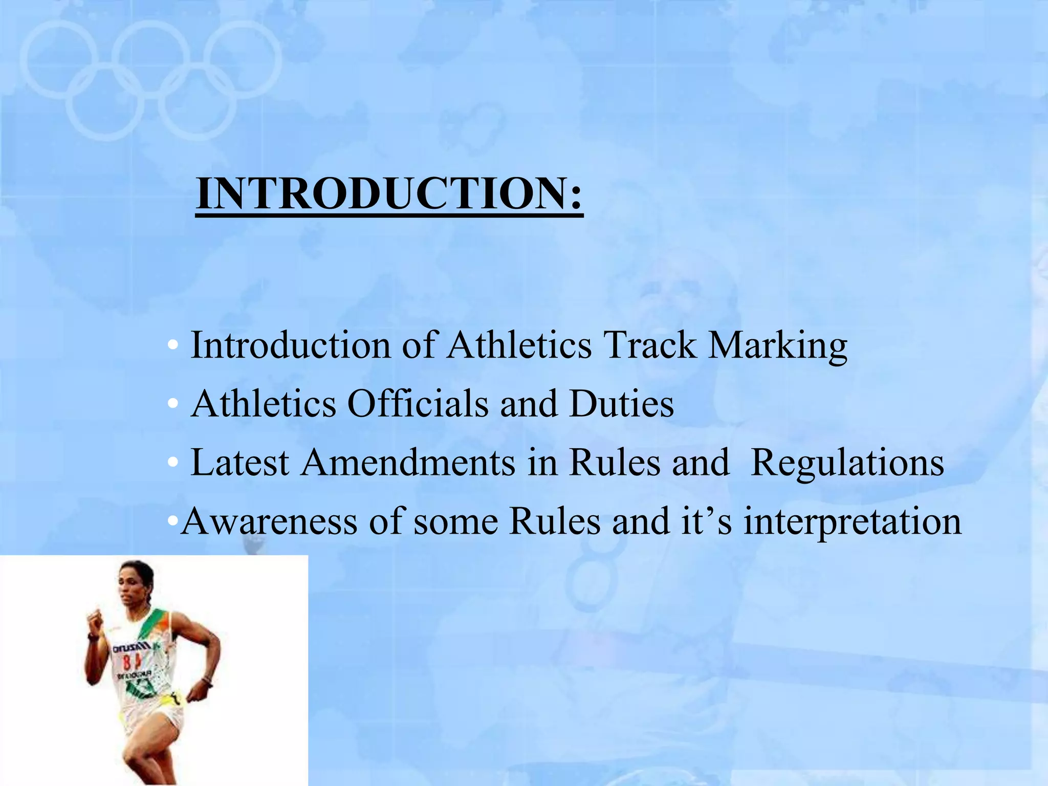 Athletics rules and regulations | PPTX