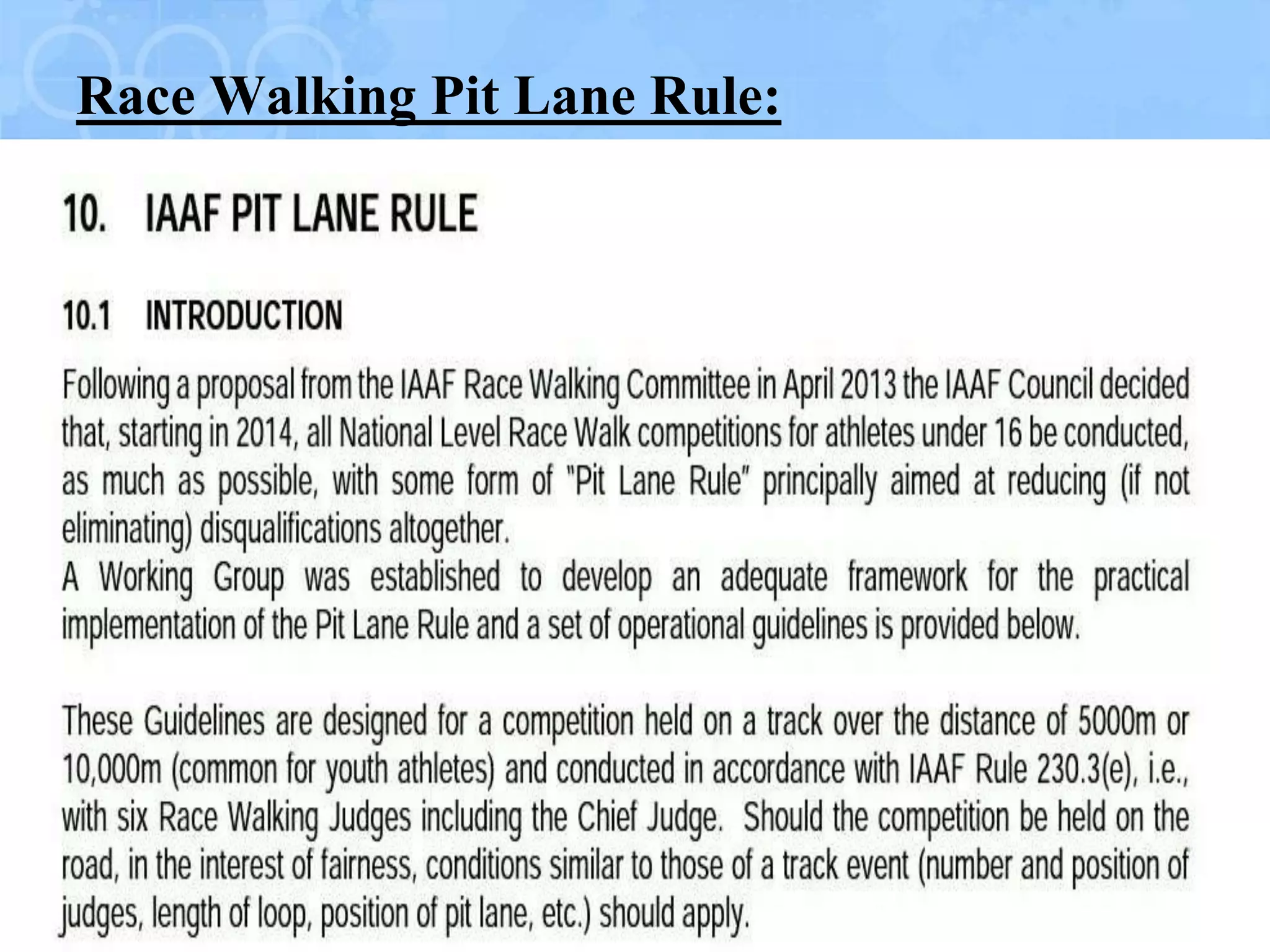 Athletics rules and regulations | PPTX