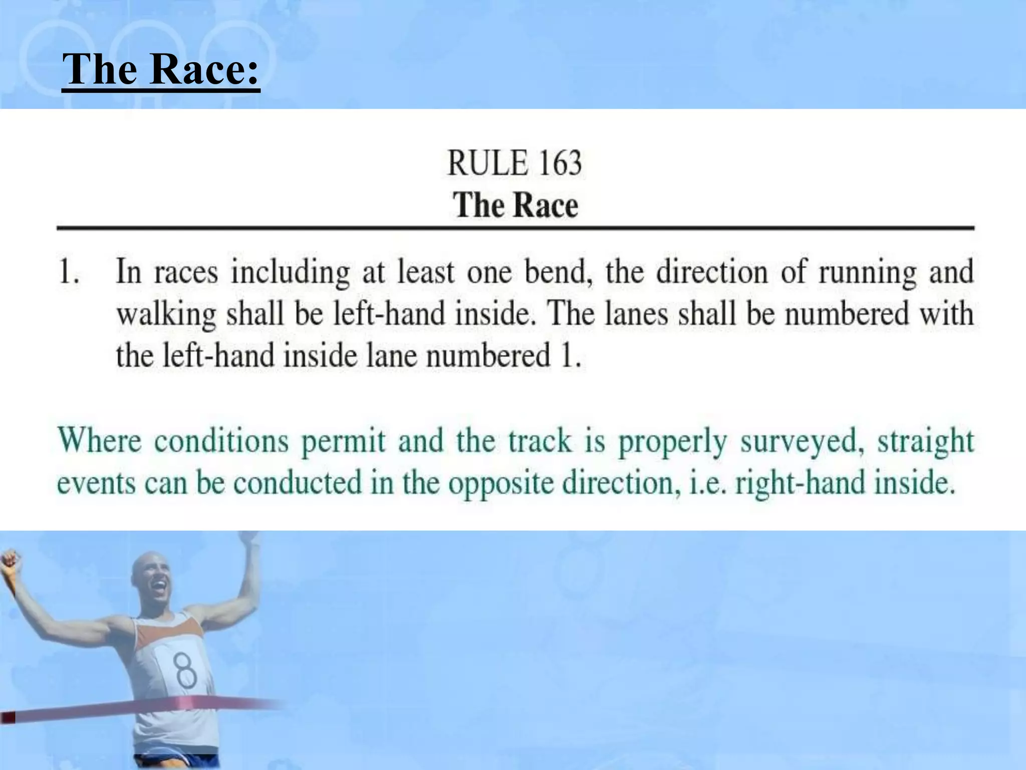 Athletics rules and regulations | PPTX