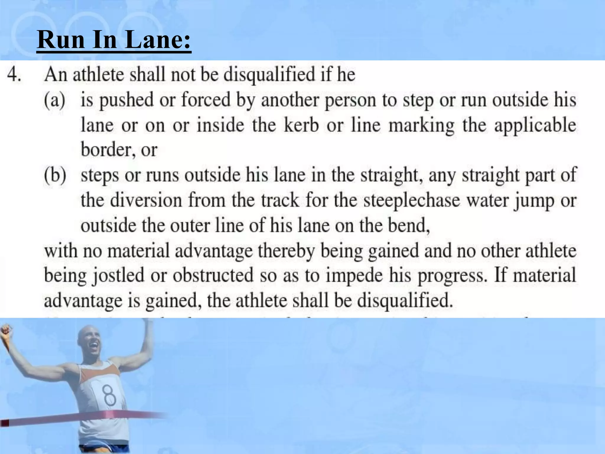 Athletics rules and regulations | PPTX