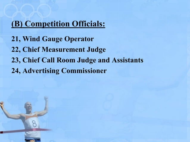 Athletics rules and regulations | PPTX