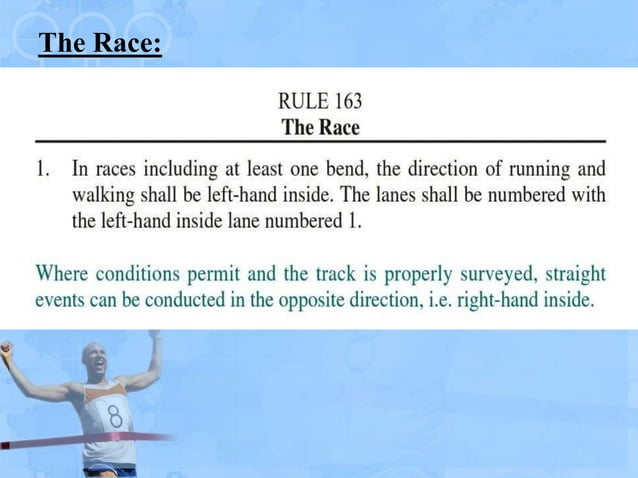Athletics rules and regulations | PPTX