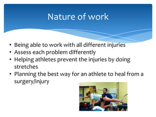 Athletic trainer | PPT