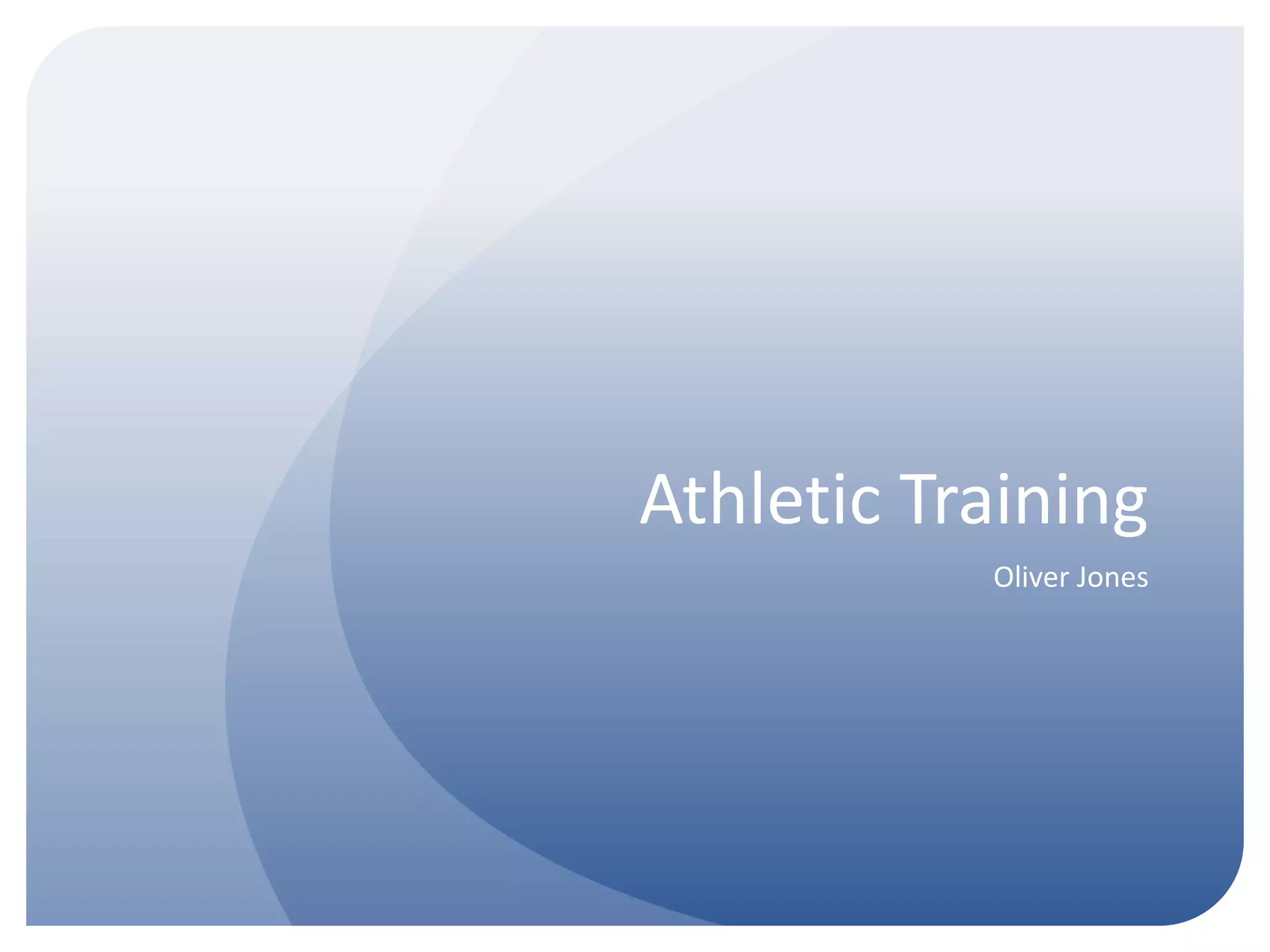 Athletic Training Career Powerpoint | PPTX