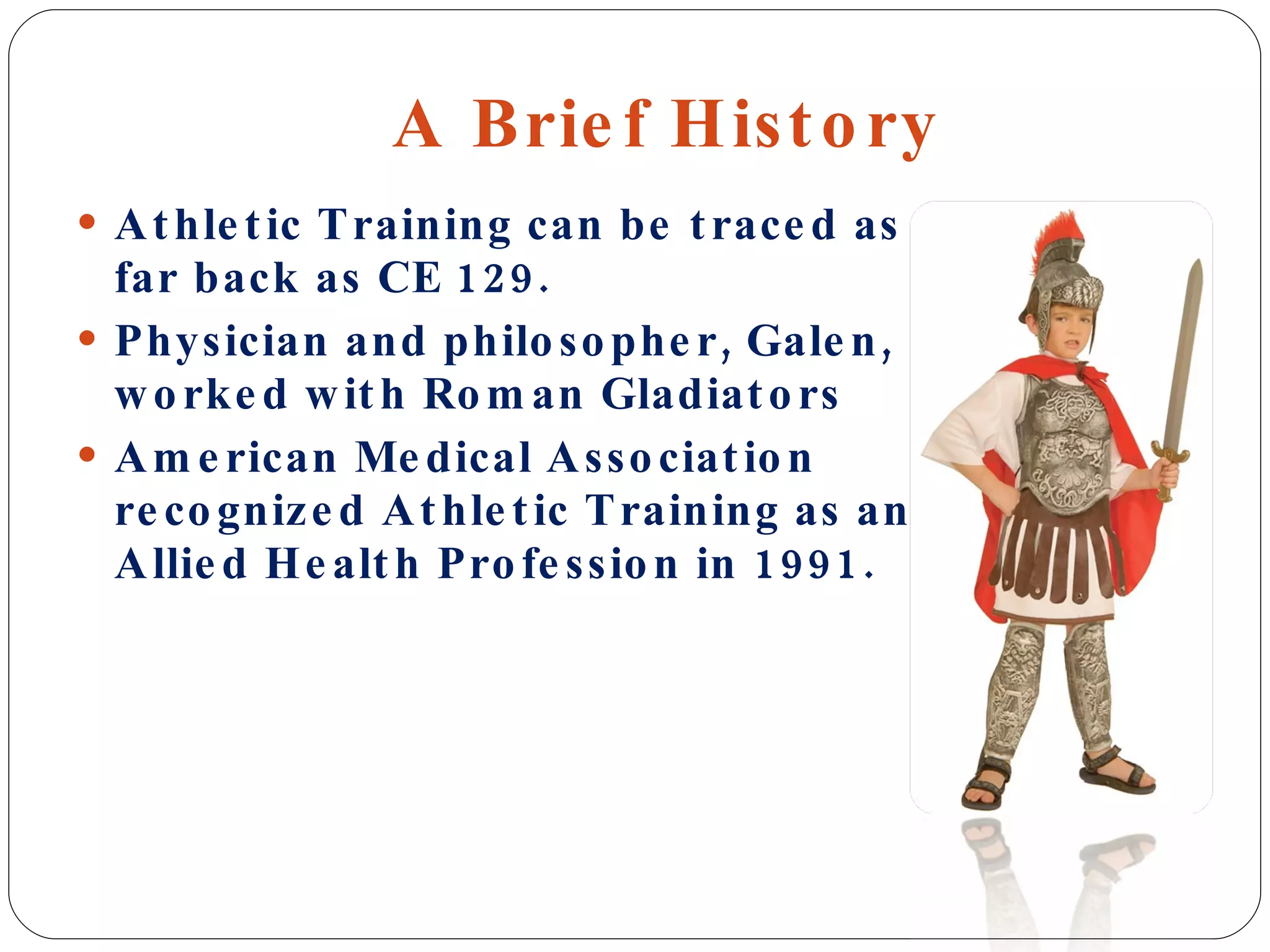 Athletic Training | PPT