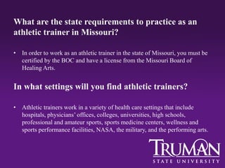 Athletic Training | PPT
