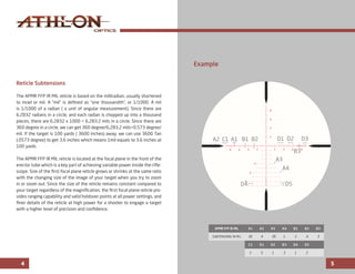Athlon APMR FFP IR MIL | Reticle Subtentions | PDF