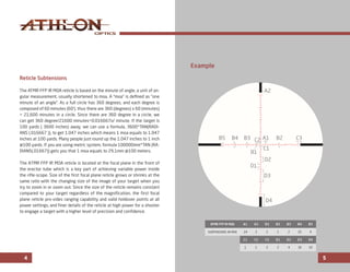 Athlon ATMR FFP IR MOA | Reticle Subtentions | PDF