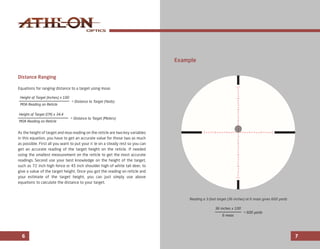 Athlon ATMR FFP IR MOA | Reticle Subtentions | PDF