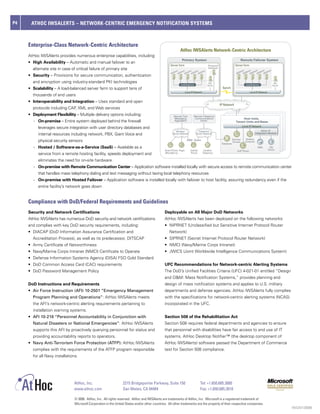 Department of Defense Data Sheet from AtHoc | PDF