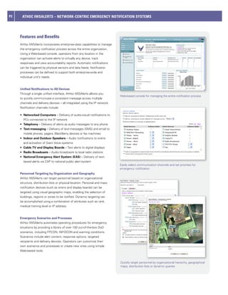 Department of Defense Data Sheet from AtHoc | PDF | Email | Internet
