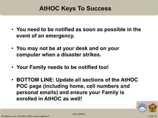 Updating your AtHOC Profile | PDF