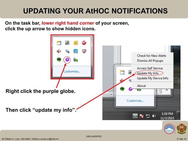 Updating your AtHOC Profile | PDF
