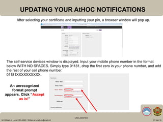 Updating your AtHOC Profile | PDF