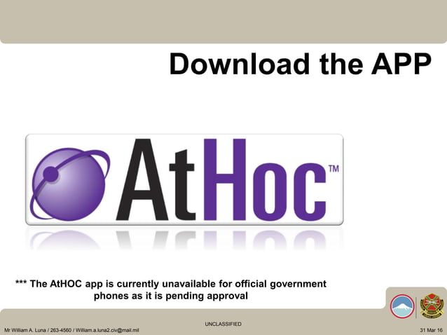 Updating your AtHOC Profile | PDF