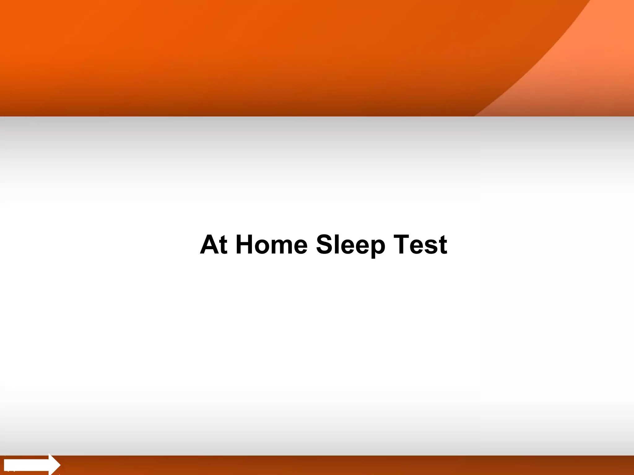 At home sleep test | PPT