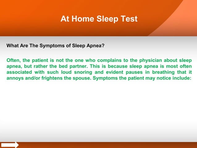 At home sleep test | PPT