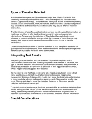 At Home Stool Test For Parasite Procedure.docx