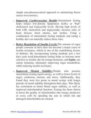 A thorough look at intermittent fasting and calorie restriction as a ...