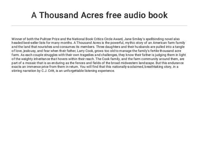 A thousand acres king lear - pnakeep