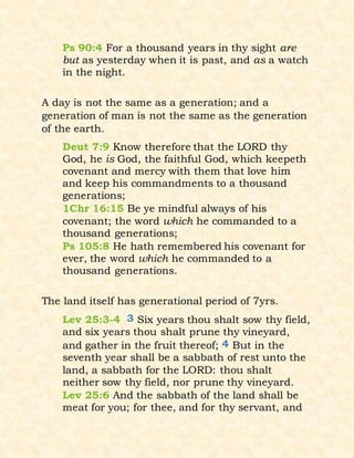 A thousand generations | DOCX | Christianity | Religion & Spirituality