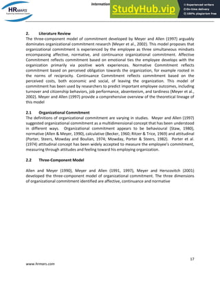 A Three-Component Conceptualization Of Organizational Commitment | PDF