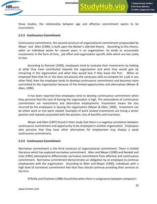 A Three-Component Conceptualization Of Organizational Commitment | PDF